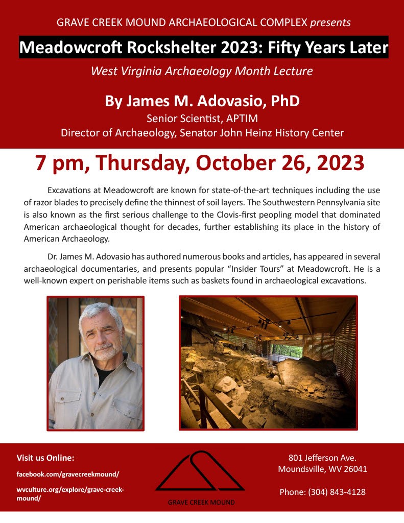 Grave Creek: WV Archaeology Month Lecture - West Virginia Department of Arts, Culture & History ...